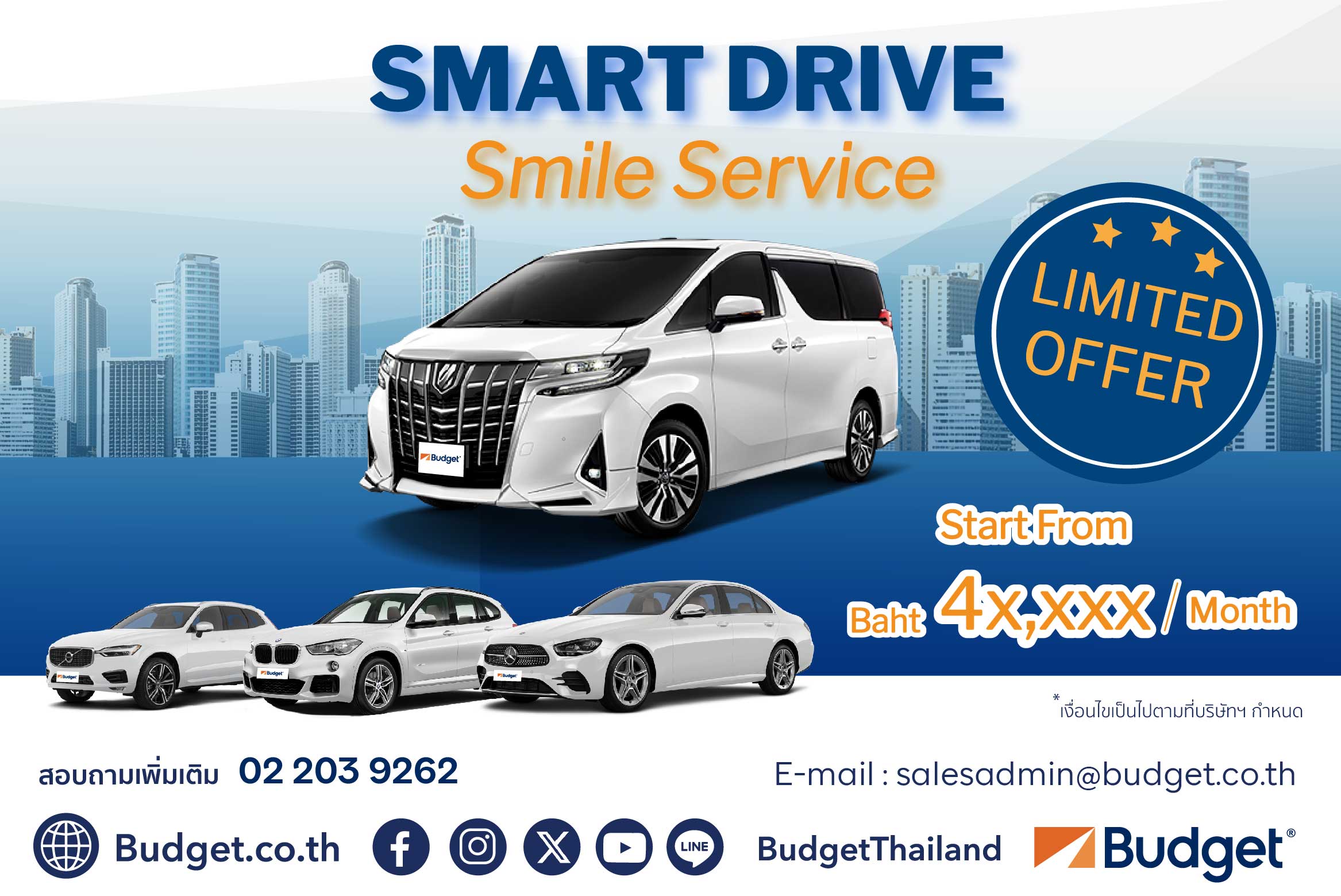 :: Budget Car Rental Thailand. 27 locations, Bangkok, Pattaya, Phuket ...